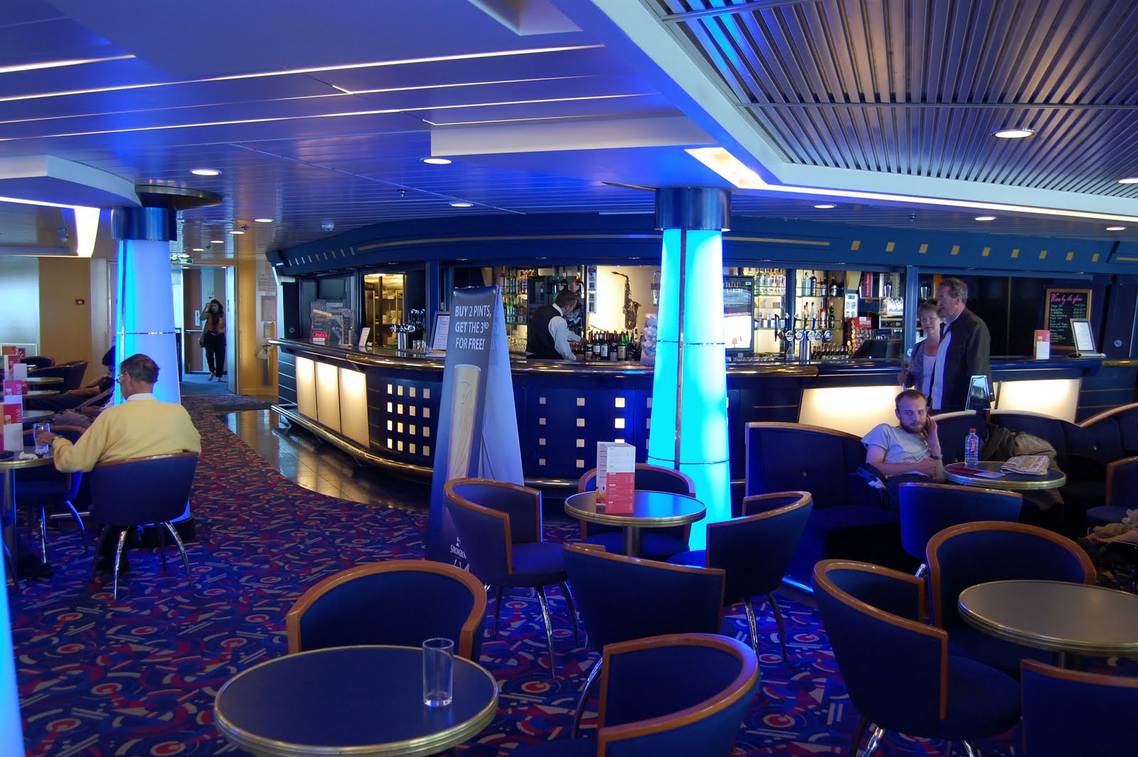 BRITTANY FERRIES: inside cruise ferry "MONT ST MICHEL"