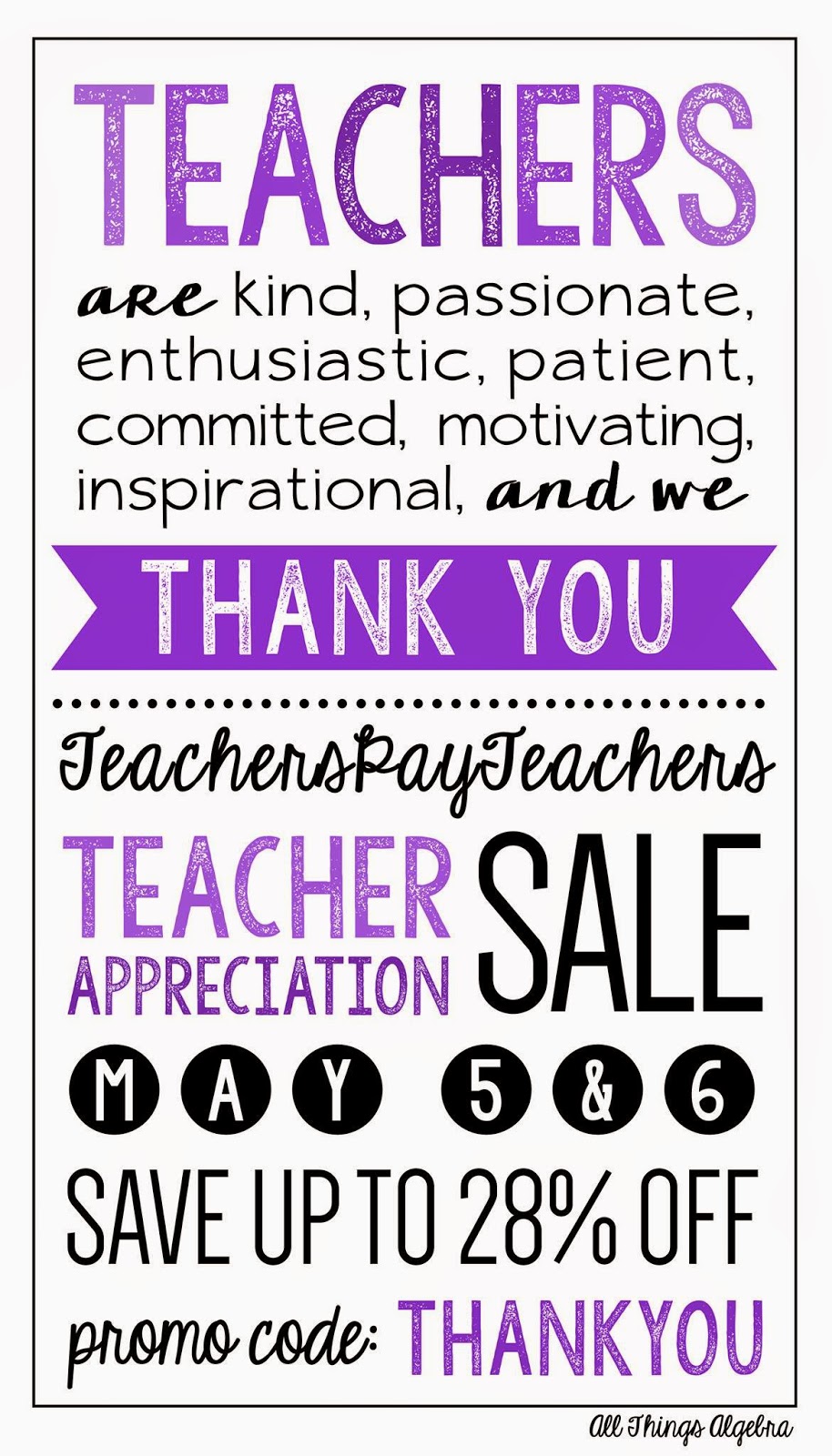 Teachers Appreciation Sale - We Love Teachers Link Up {May5th and 6th ...