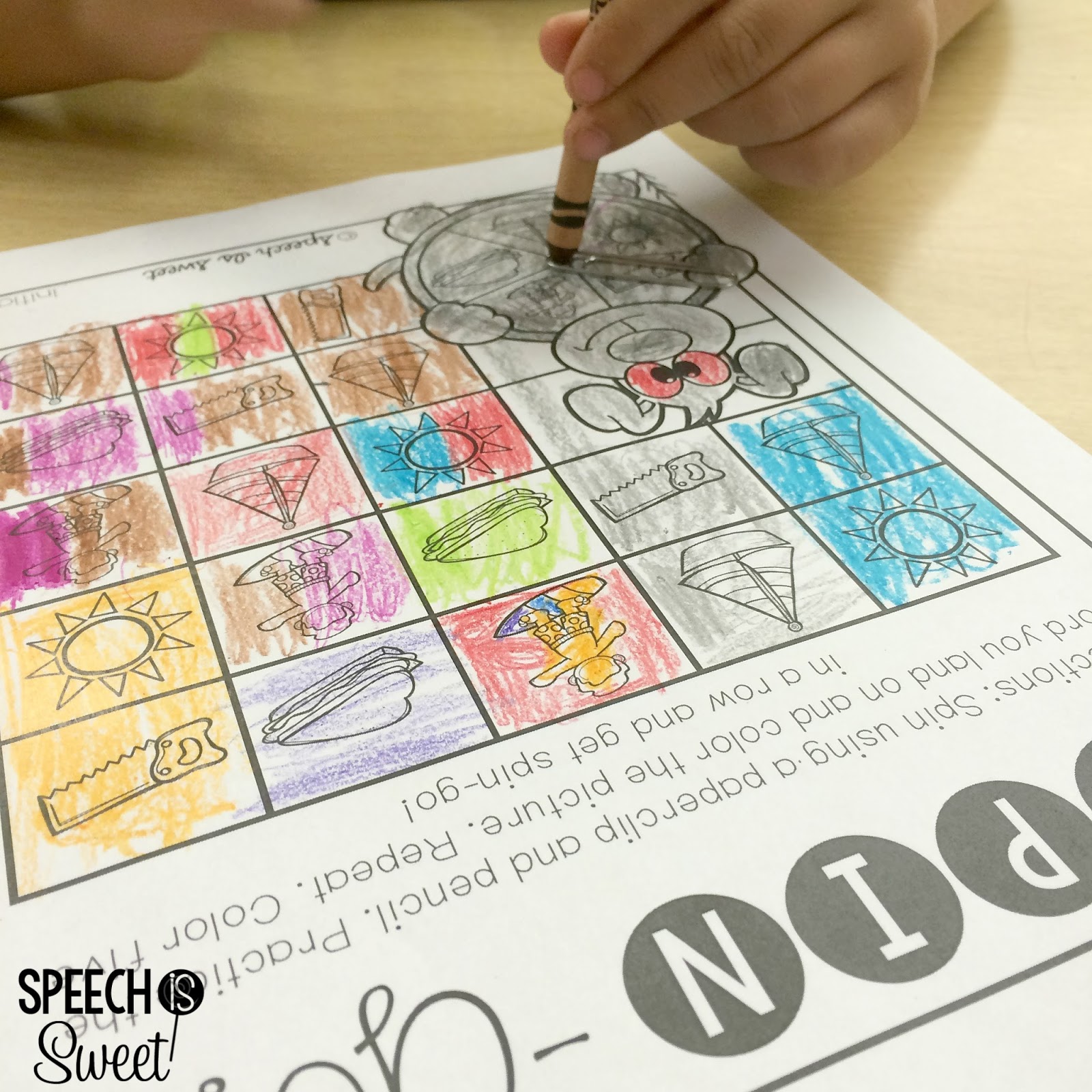 Spin-Go: Articulation Freebie! - Speech is Sweet