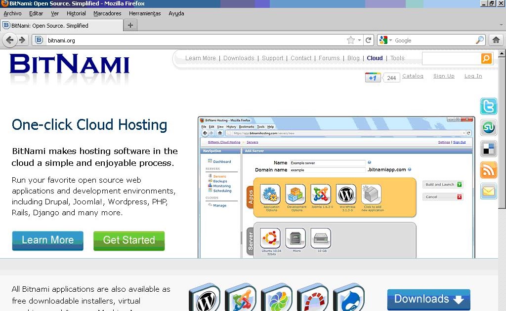 APLICACIONES WEB: Instalar Bitnami