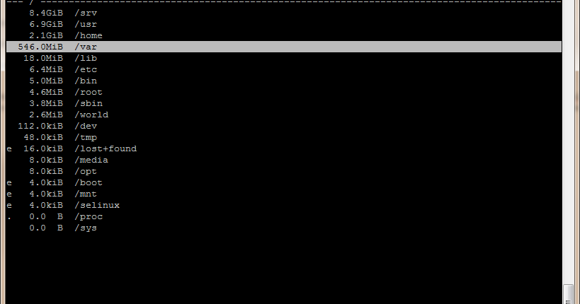 Directory Size Overview In Linux directory-size-overview-in-linux