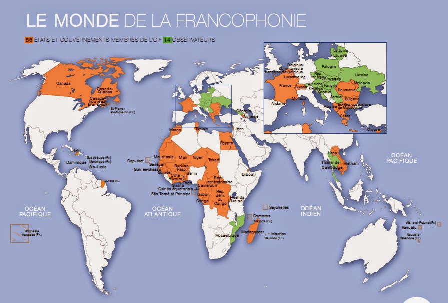 La Récré pour Tous : Le Français dans le monde (el francés en el mundo)
