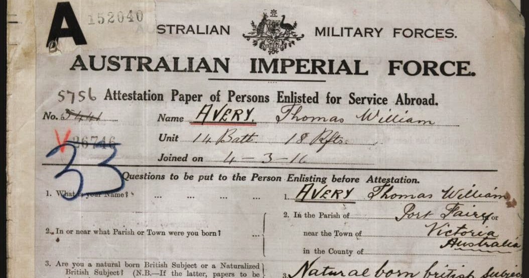 Valerius Copernicus: How to view your Australian World War 1 ancestor's ...