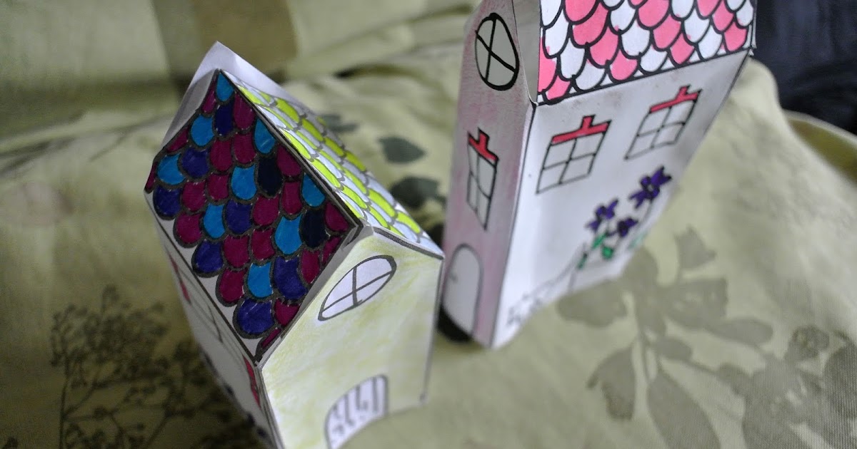 Le blog de Gabrielle Aznar: Les petites maisons en papier ♦ DIY des enfants