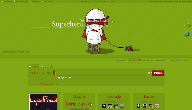 LayoutFREAK!: Superhero (Green) Layout