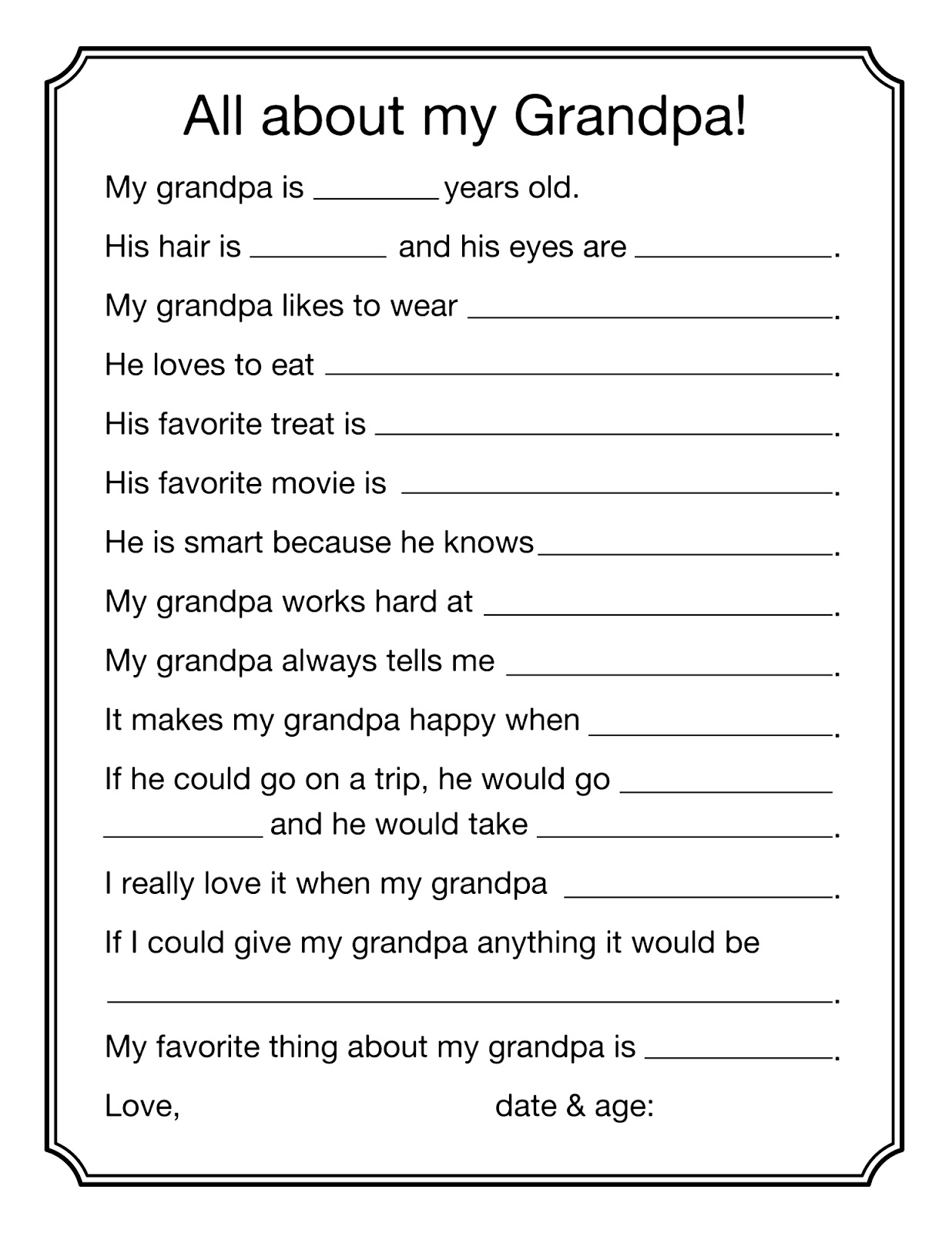 Mad libs, Dads and Father on Pinterest