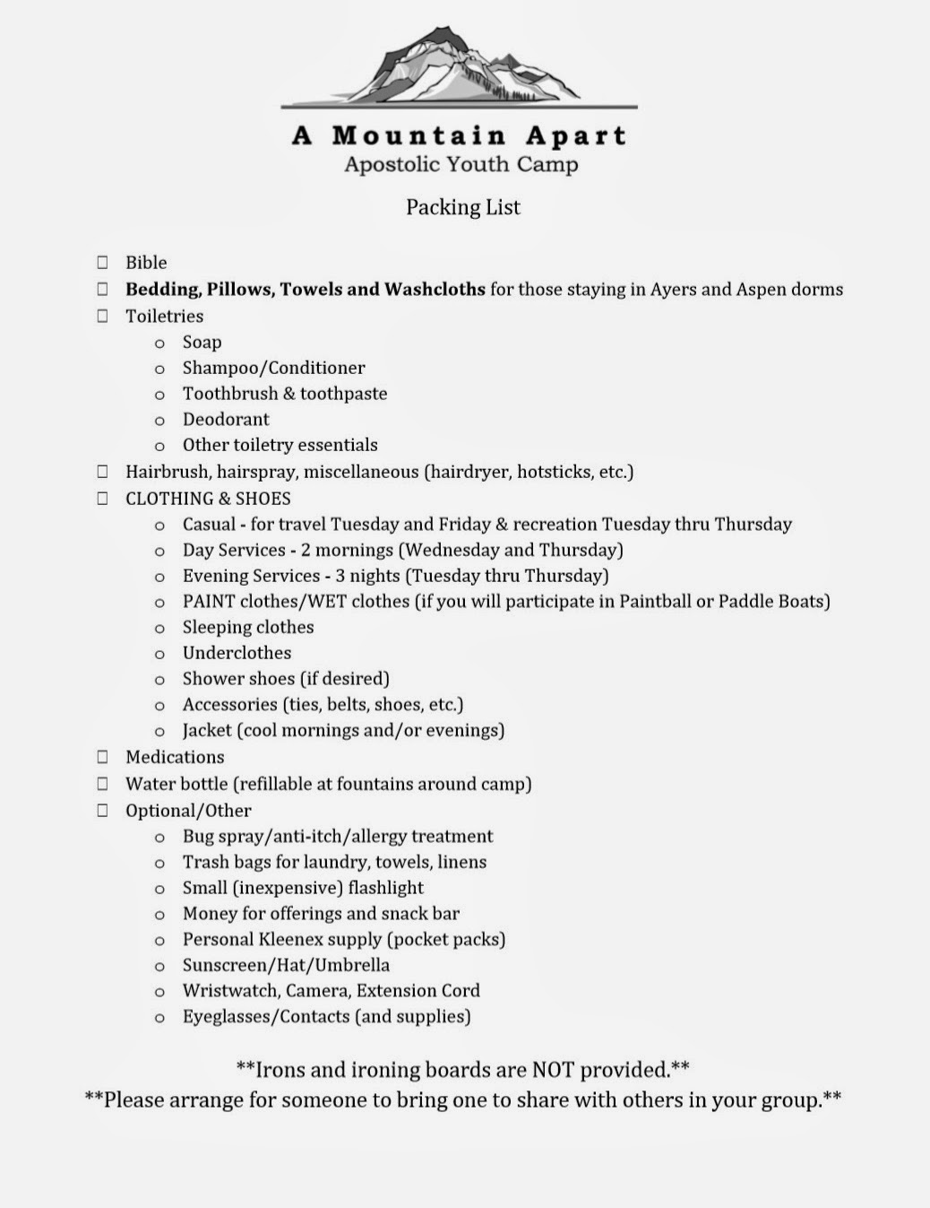 A Mountain Apart Apostolic Youth Camp Forms a-mountain-apart-apostolic-youth-camp-forms