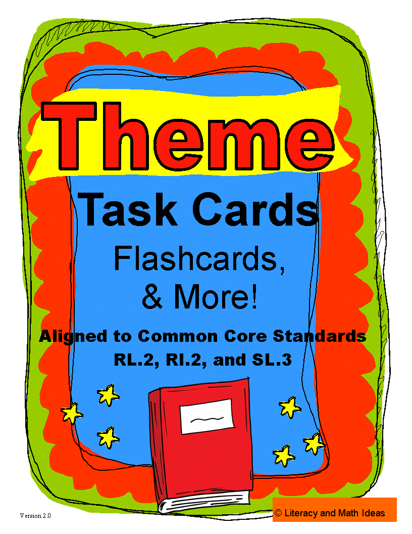 Simply Centers: Theme of a Text Task Cards, Wall Charts, and More (CCSS ...
