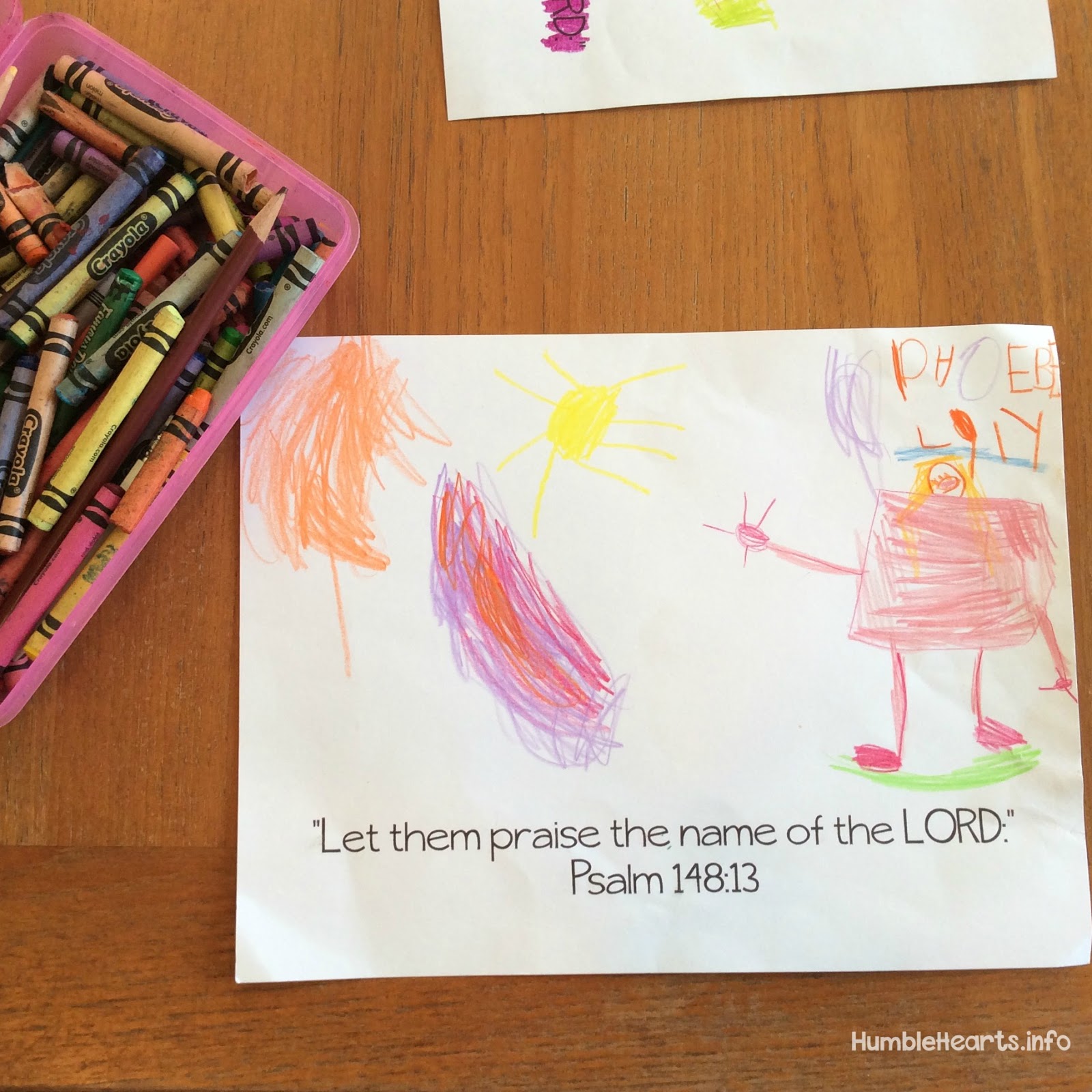 Draw Psalm 148 - Short and Sweet | Humble Hearts