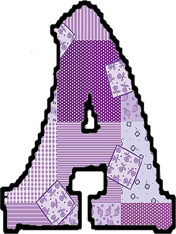 Alfabeto patchwork - Imagui