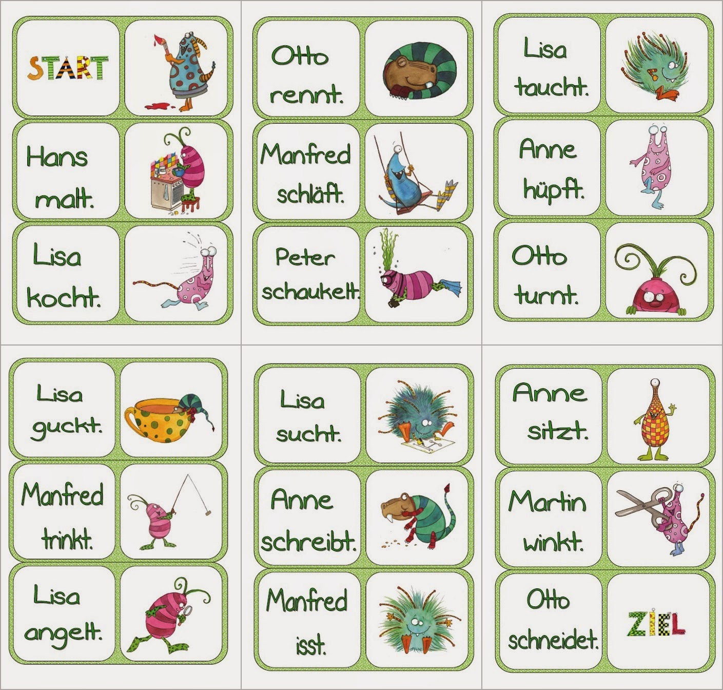 Kinderspiel: Lesedomino Mompitz- letölthető