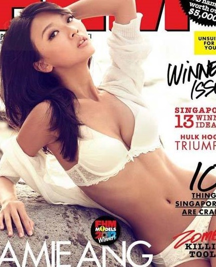 中国媒体刊载新加坡超模Jamie Ang裸照 - 南洋视界