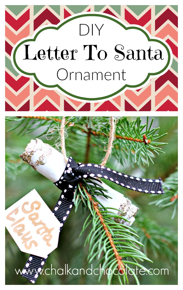 DIY Letter to Santa Tree Ornament | Days of Chalk and Chocolate