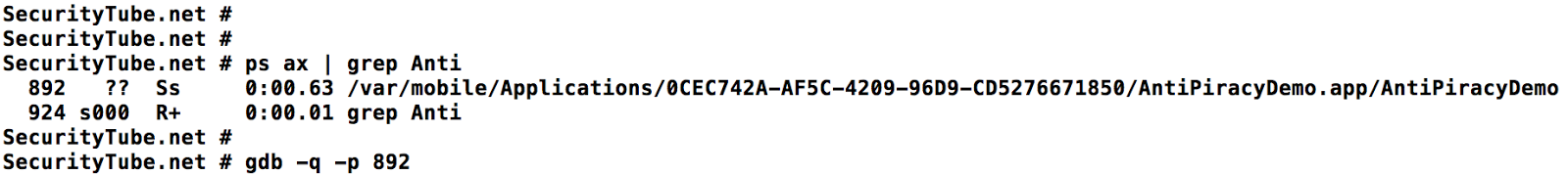 SecurityTube.net Hack of the Day: Bypassing Jailbroken Checks in iOS Applications using GDB and ...