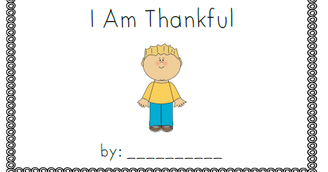 I Am Thankful~ emergent reader | Mrs. Black's Bees