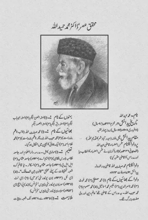 Introduction of Dr. Muhammad Hamidullah - Dr. Muhammad Hamidullah ڈاکٹر محمد حمید اللہ