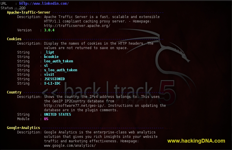 HackingDNA: whatweb on backtrack 5