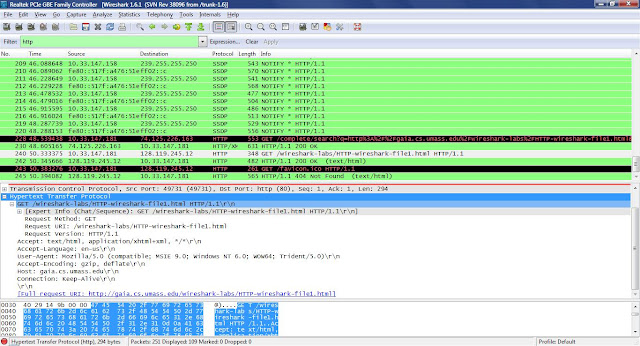 CSC251: Wireshark lab 2 HTTP CSC251: Wireshark lab 2 HTTP