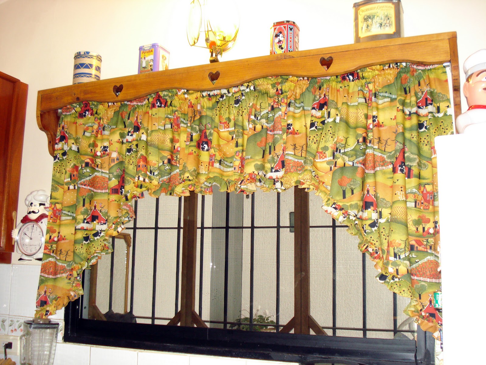 Cortinas cenefas de cocina - Imagui