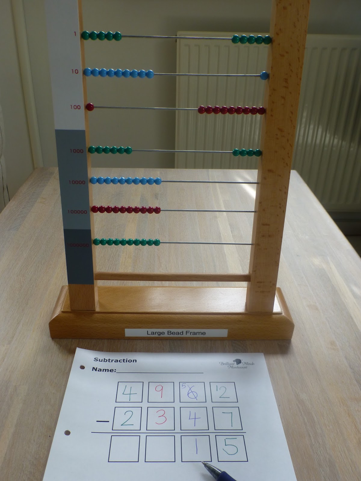 Family FECS: Montessori Activity: Small Bead Frame - Dynamic ...