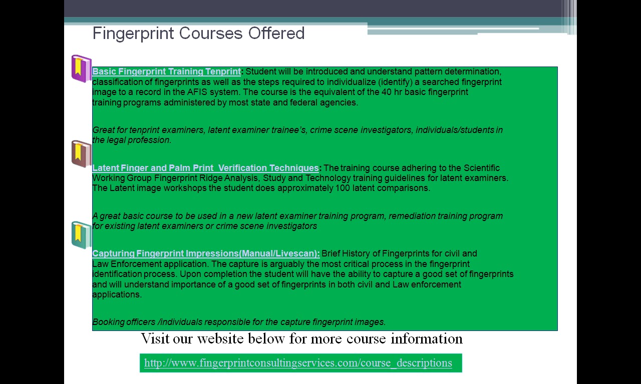 Fingerprint Advantages To On Line Fingerprint Training Programs fingerprint-advantages-to-on-line-fingerprint-training-programs