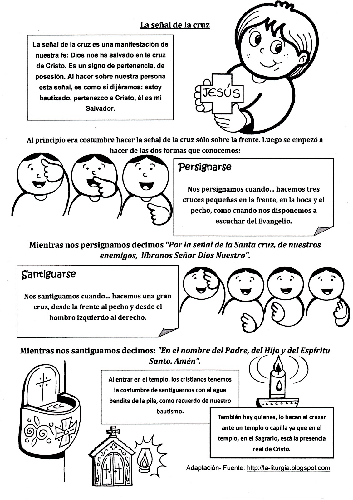 EDUCACIÓN RELIGIOSA: LA SEÑAL DE LA CRUZ EDUCACIÓN RELIGIOSA: LA SEÑAL DE LA CRUZ