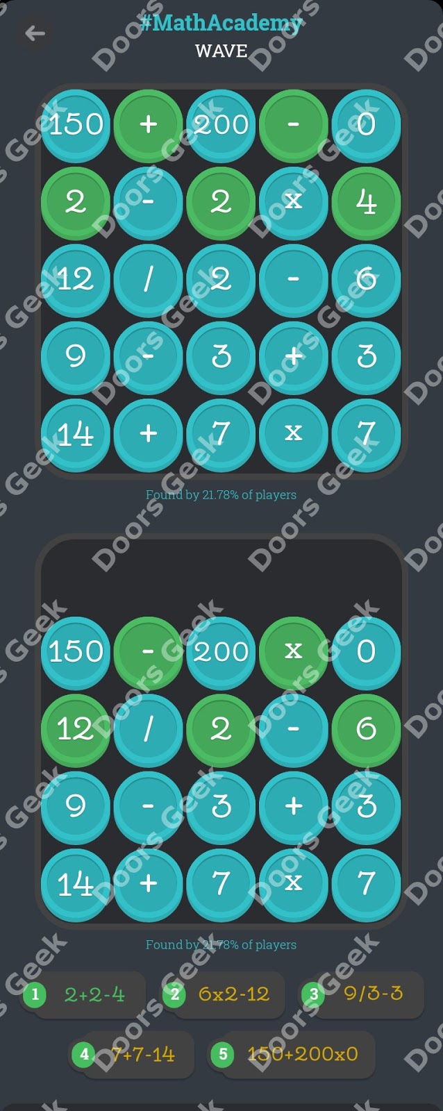 Math Academy Wave Solution Answers Doors Geek math-academy-wave-solution-answers-doors-geek