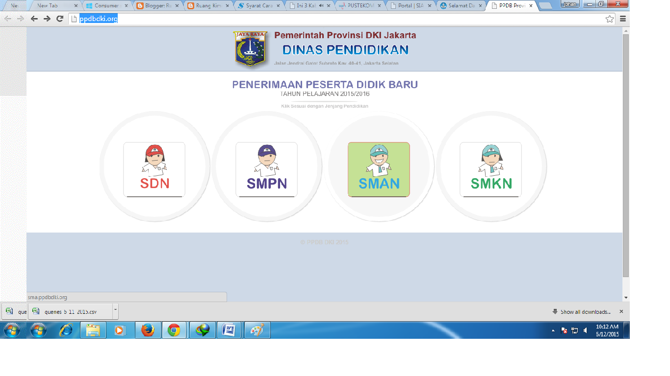 PPDB Online DKI Jakarta Tahun 2015 Jenjang SD - Ruang Kimia PPDB Online DKI Jakarta Tahun 2015 Jenjang SD - Ruang Kimia