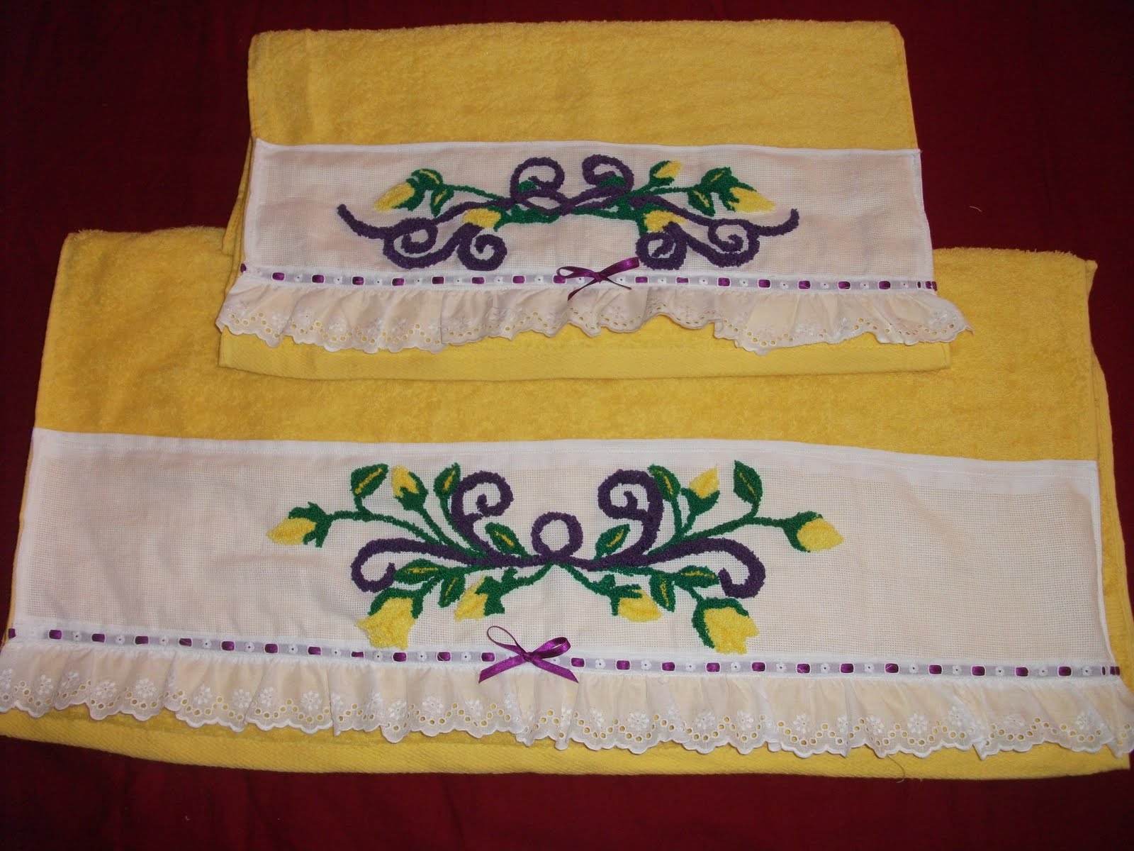 Toallas decoradas en patchwork - Imagui