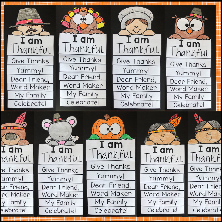 I Am Thankful Thanksgiving Flip Book & Other Activities | The Barefoot ...