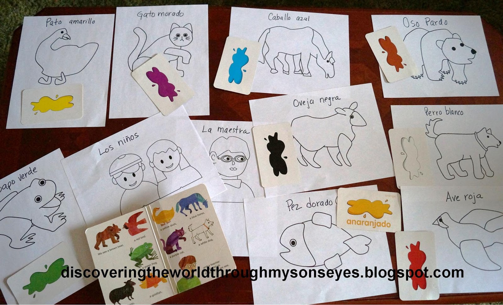 Spanish Home Lesson: Oso pardo, oso pardo, ¿qué ves ahí?