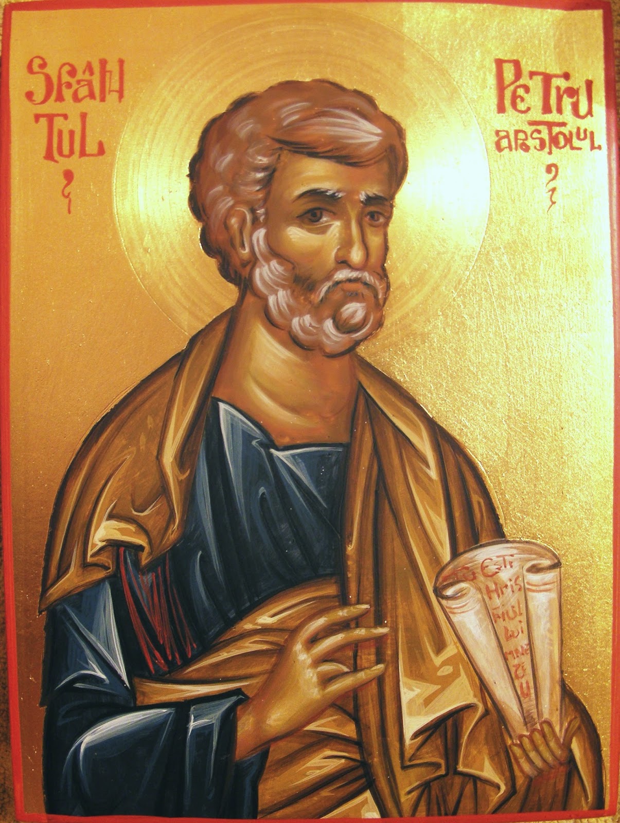 ICOANE PICTATE: Sfântul Petru Apostolul