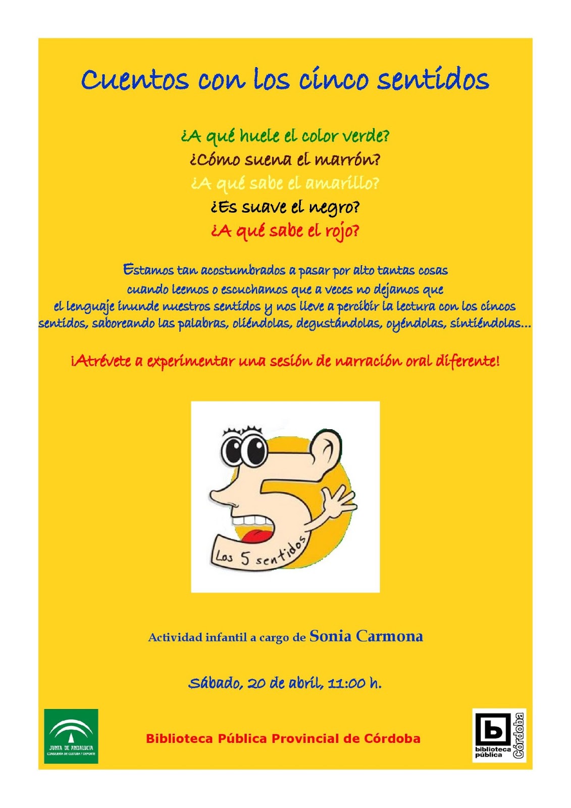 La magia de los libros: Cuentos con los 5 sentidos