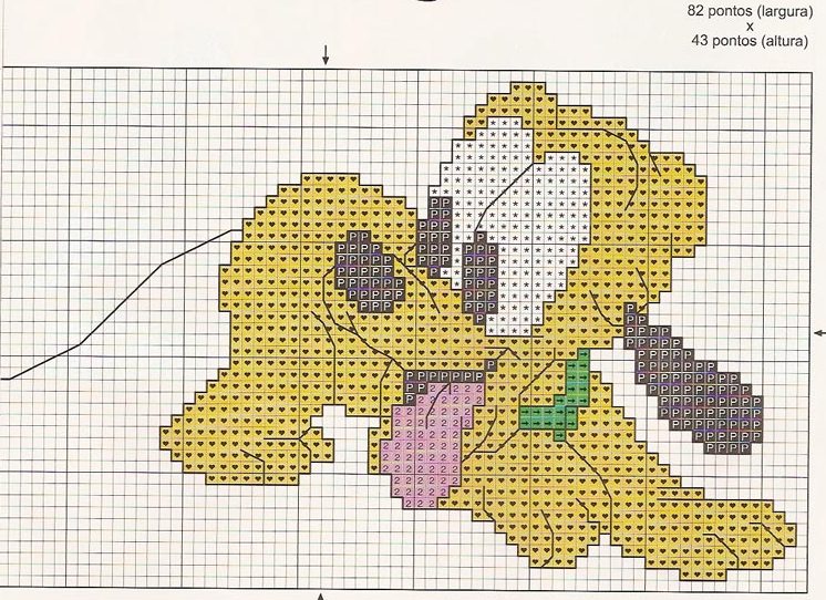 Mickey bebé Pluto bebé en punto de cruz - Imagui