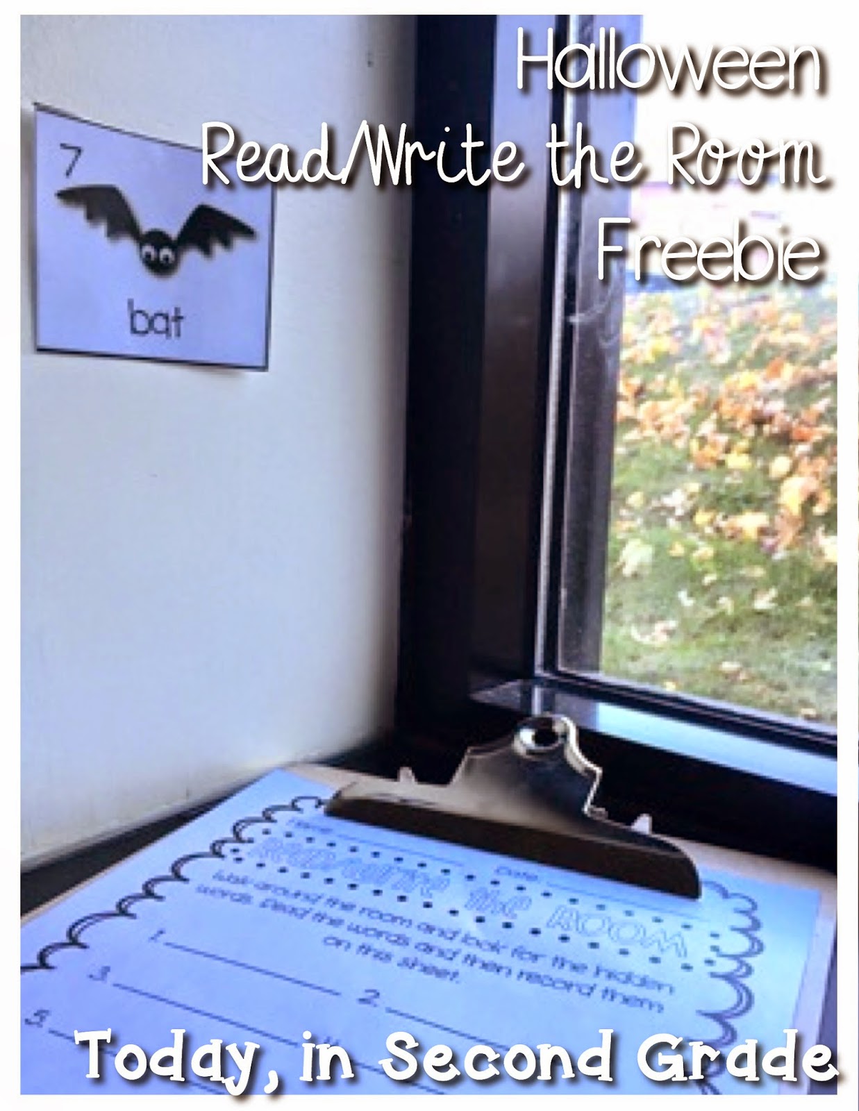 Halloween Read/Write the Room and Treat Tags - Today in Second Grade