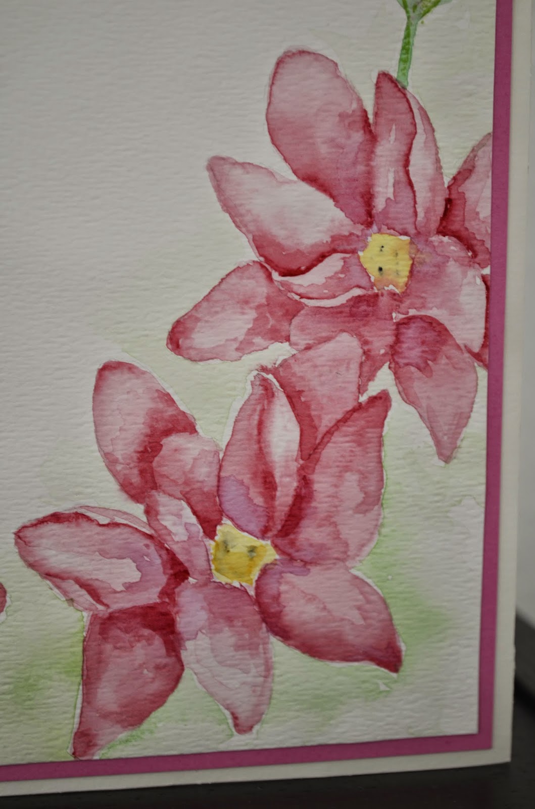 Floral Watercolour Mother's Day Card ~ Stuff and Spice