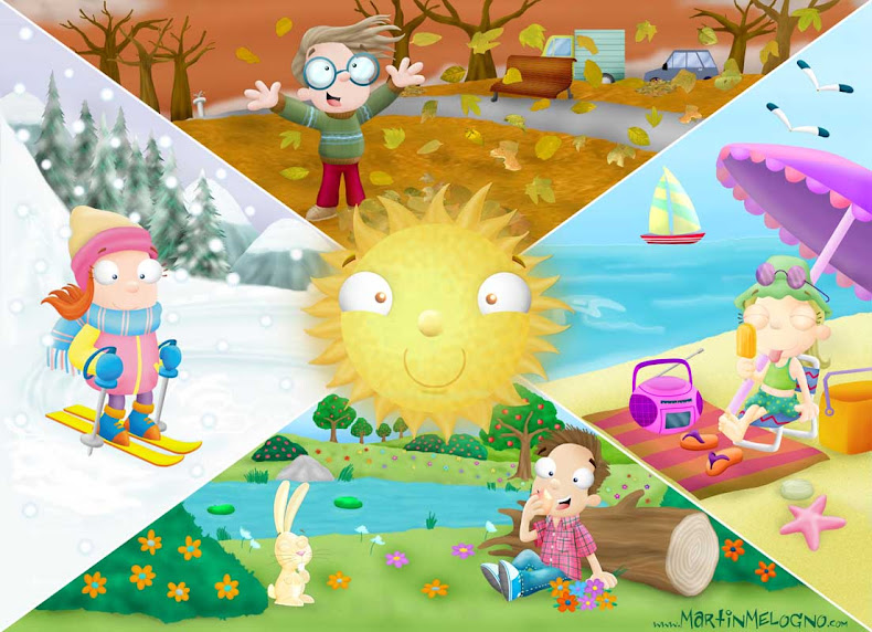 CONOCEMOS LAS CUATRO ESTACIONES : CARACTERÍSTICAS DE LAS ESTACIONES