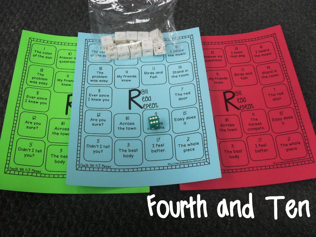 Fourth and Ten: Fluency Intervention Tubs