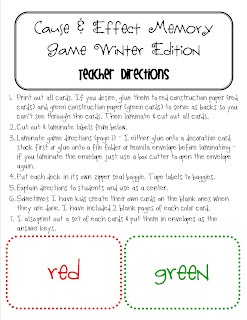 Scrappy Teaching in FL: Cause & Effect Game Fall/Halloween Edition ...