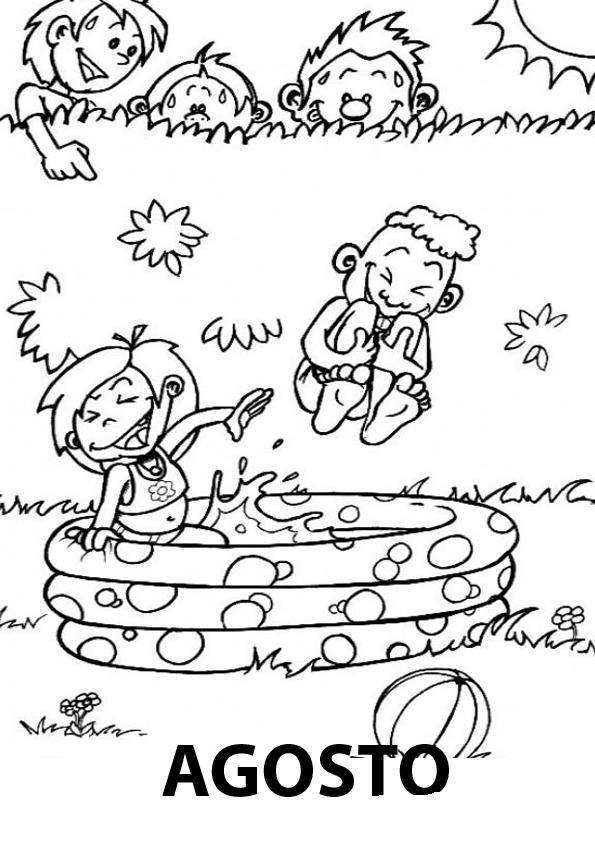 Portadas del mes de agosto para colorear - Imagui