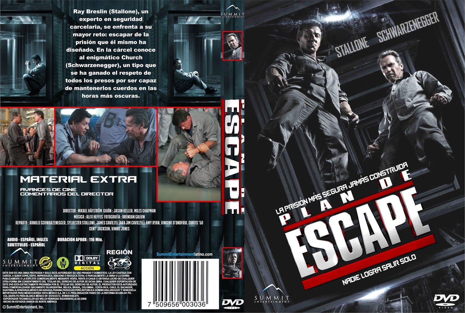 PB | DVD Cover / Caratula FREE: ESCAPE PLAN - DVD COVER 2013