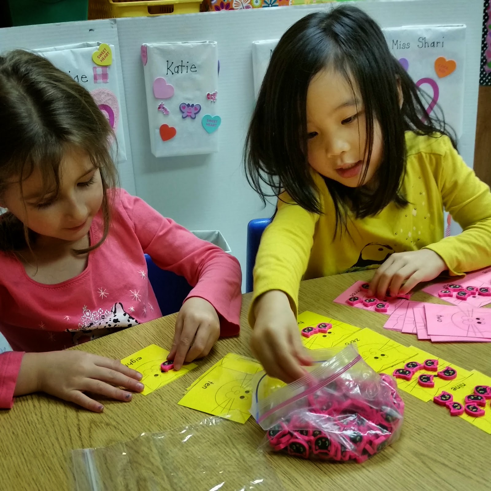 Valentine Math Centers - Learning at the Teacher Table