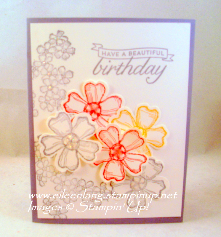 Eileen's Stamping Corner: Birthday Blossoms