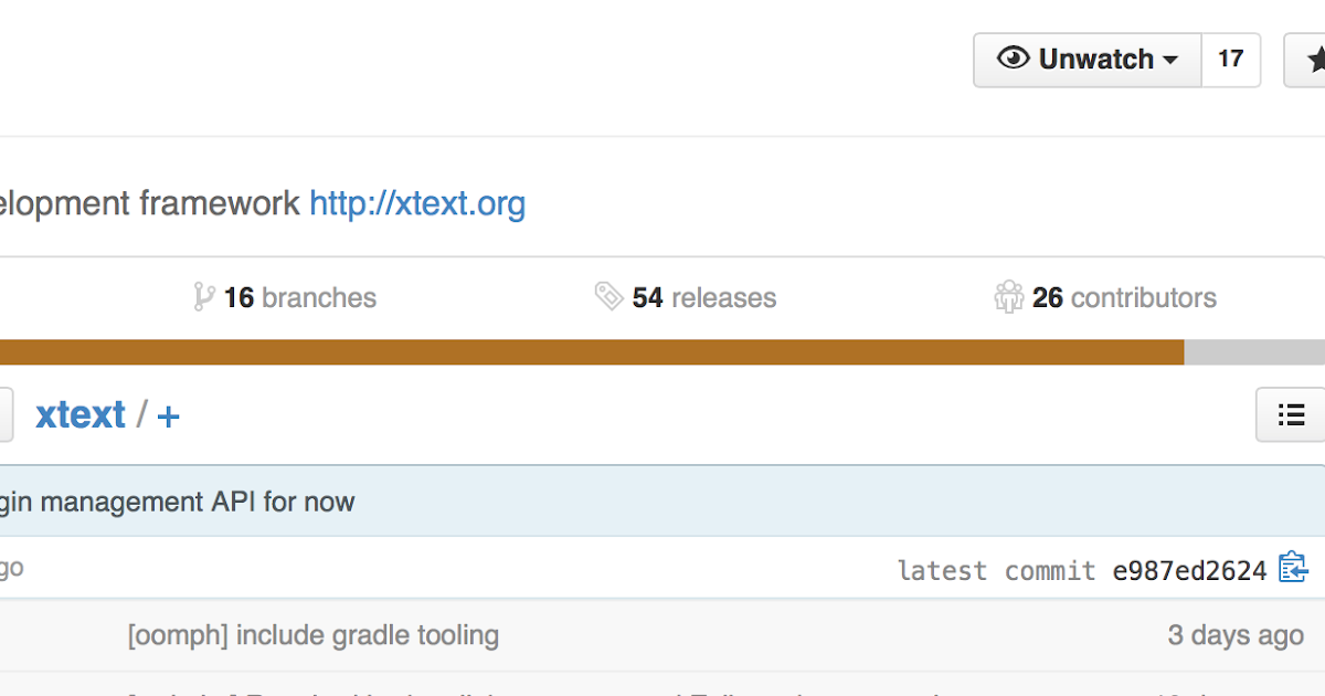 sven efftinge's blog: Xtext moved to Github