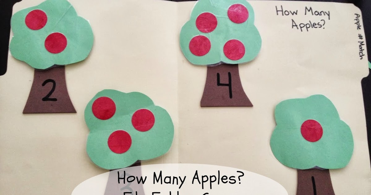 Mothering with Creativity: How Many Apples? File Folder Game
