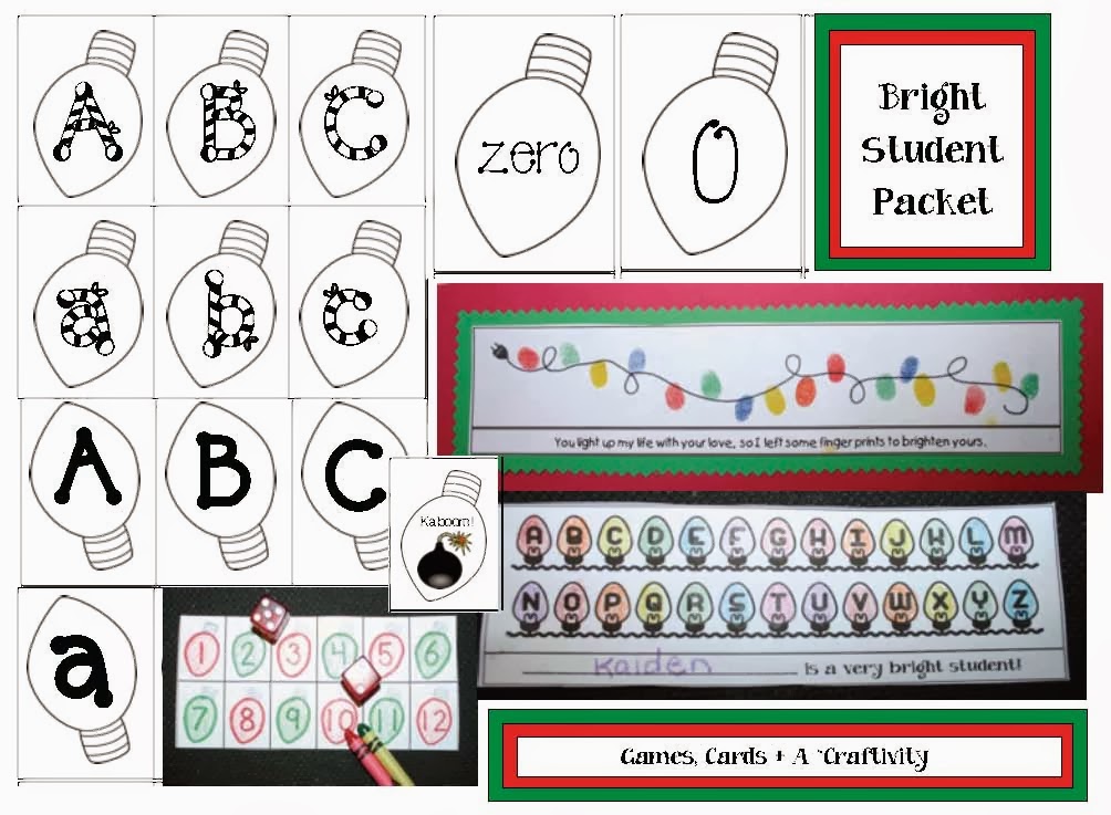 Christmas Lights Packet - Classroom Freebies