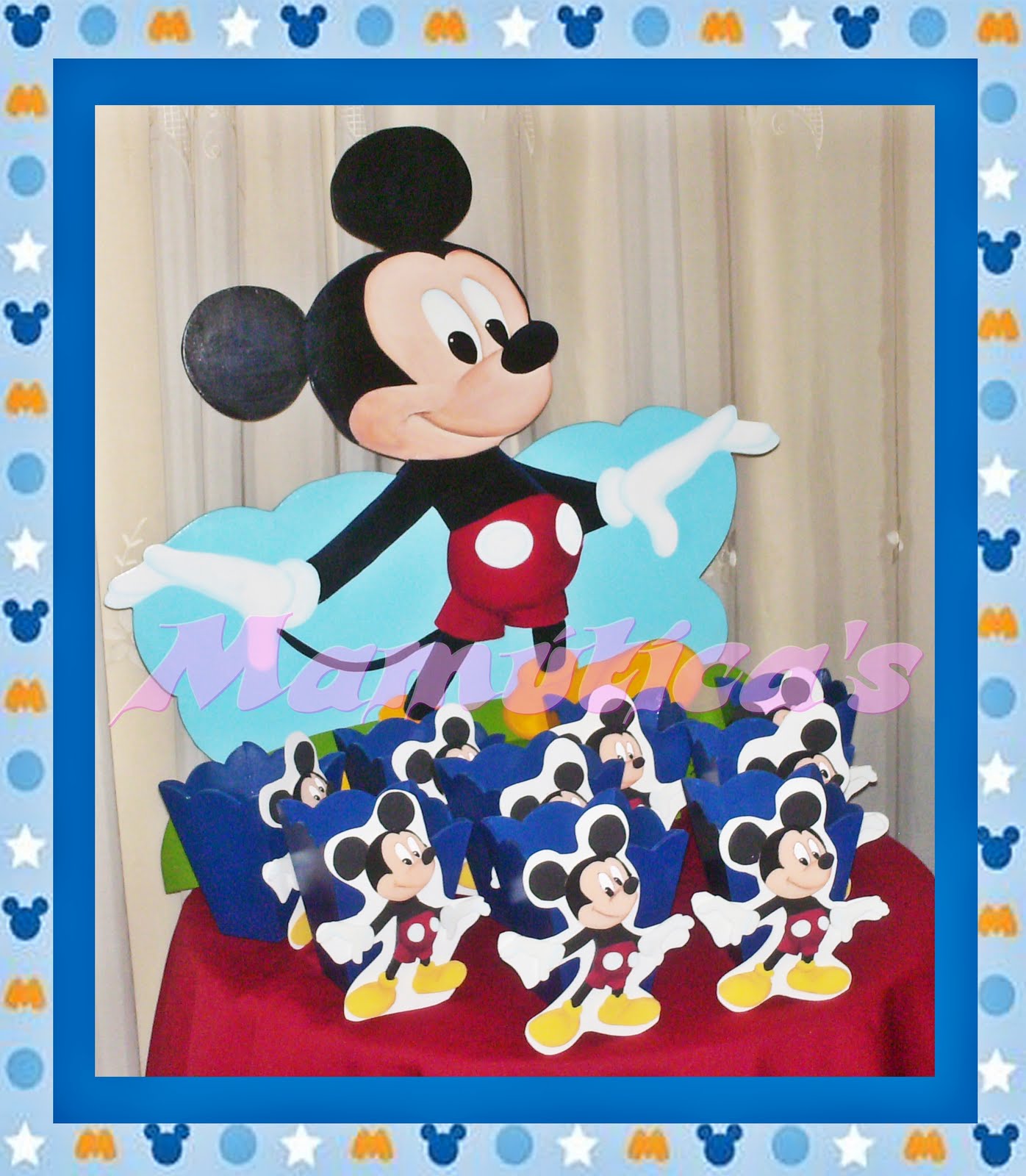 Cotillones de madera de Mickey Mouse - Imagui
