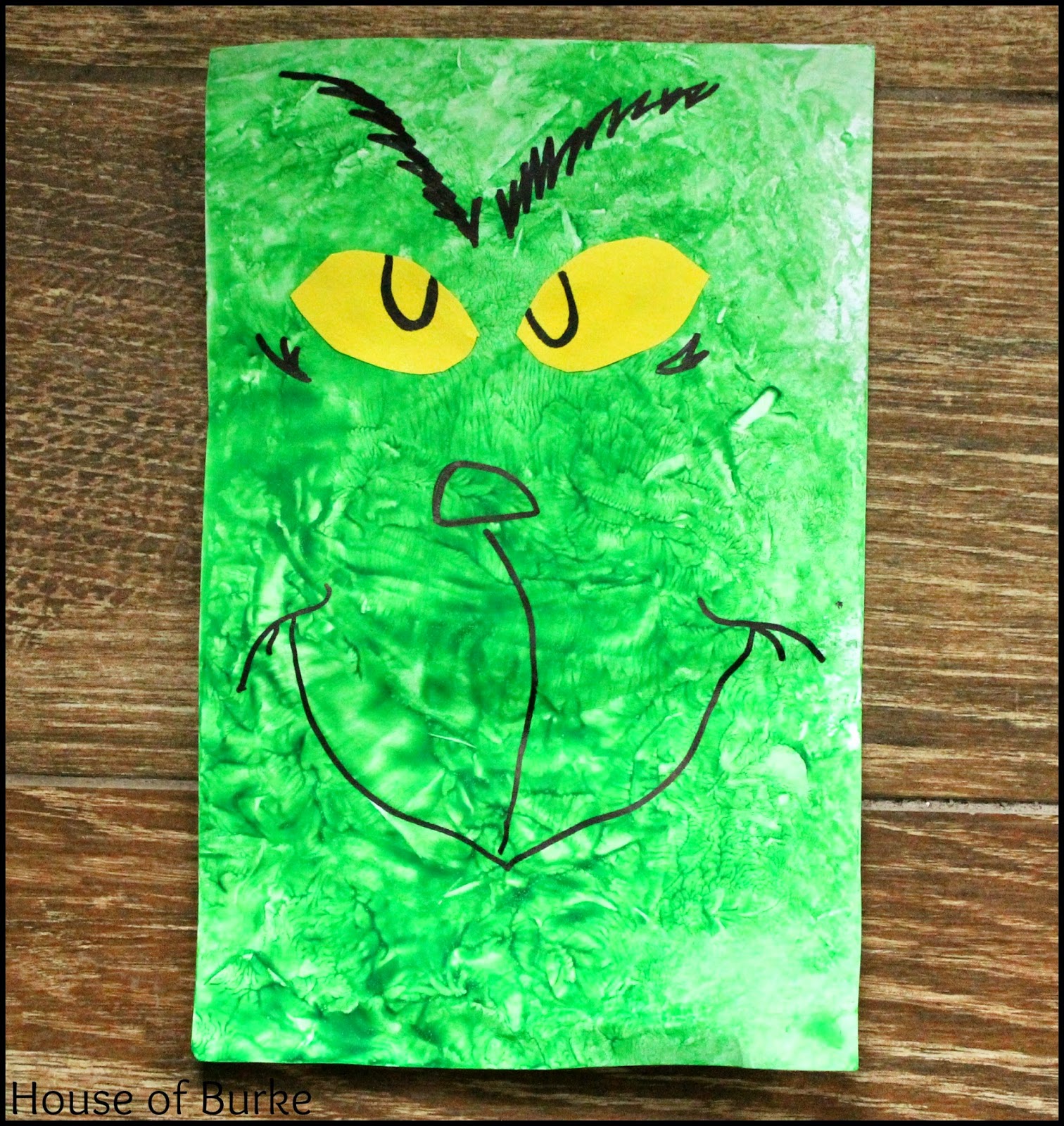House of Burke: The Grinch Handprint Craft