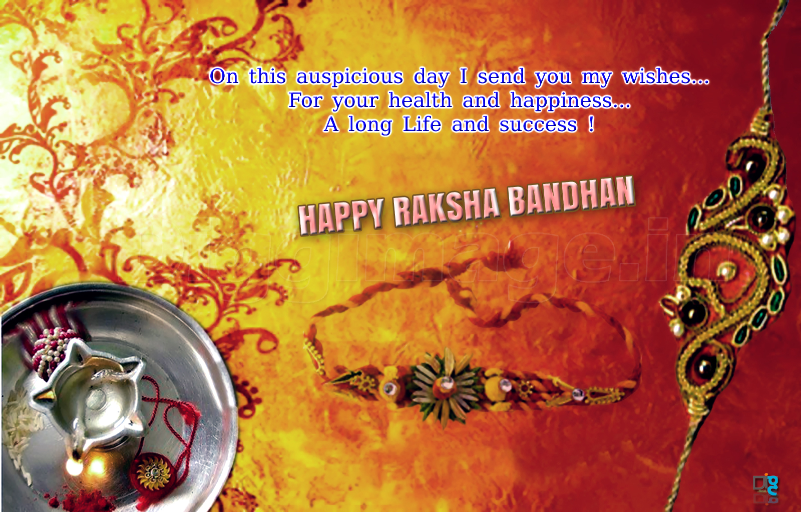 Happy Raksha Bandhan On This Auspicious I Send You My Wishes For Ur happy-raksha-bandhan-on-this-auspicious-i-send-you-my-wishes-for-ur