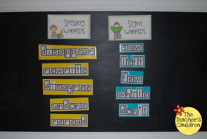Keeping Spelling Throughout the Year Organized! - Teacher by the Beach